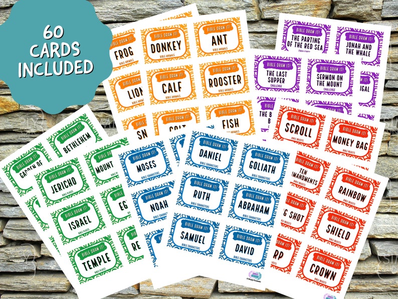 Bible Draw It! Game: Christian Pictionary for Church Groups (instant ...