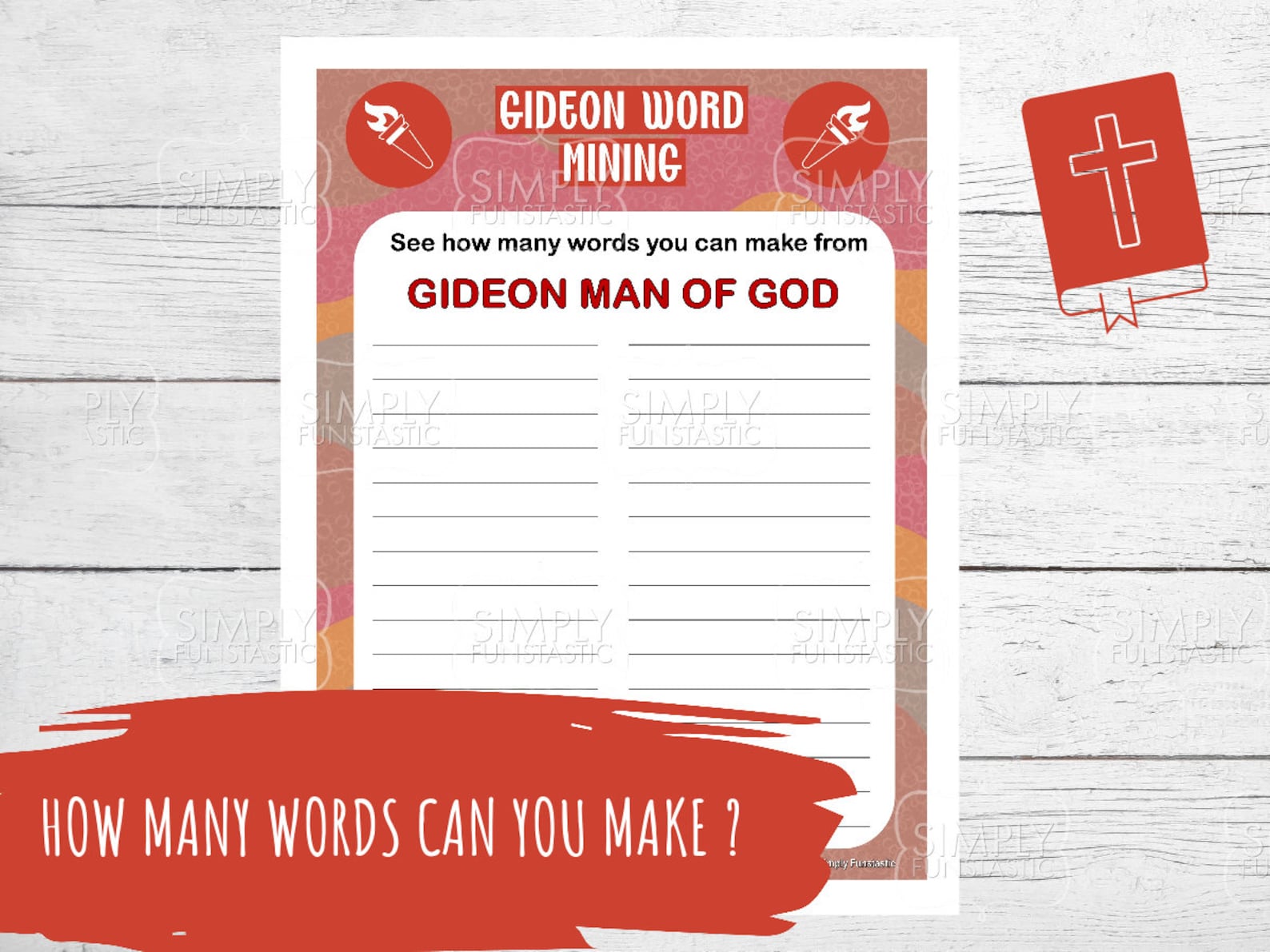 Gideon Bible Activity Pages | Gideon Bible Games | Gideon Bible Puzzles ...