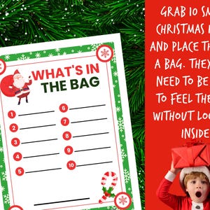 Christmas What's in the Bag Game, Family Game, Office Christmas Party ...