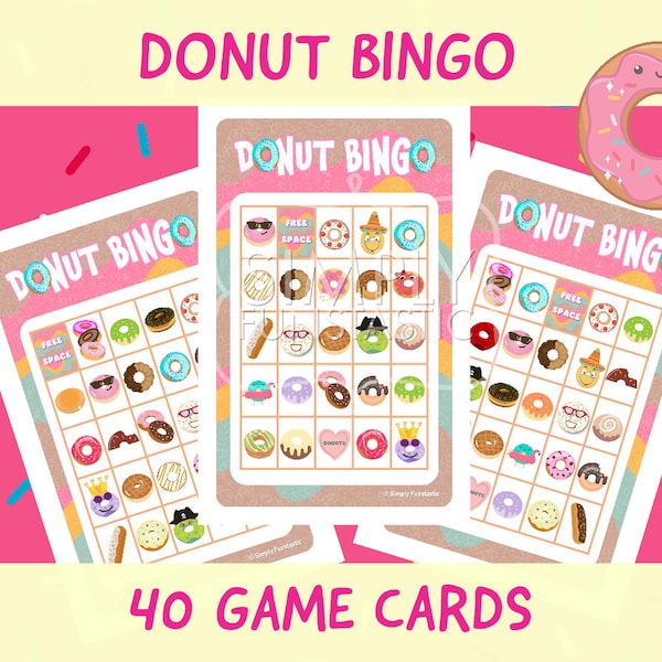 Donut Bingo - Etsy