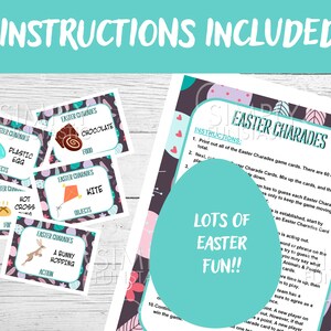 Charades | Easter Charade Game | Printable Easter Charades Game ...