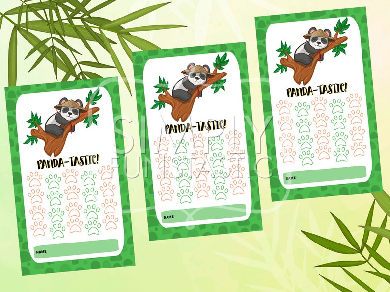 3 Panda Classroom Reward Incentive Charts Children Reward Chart ...