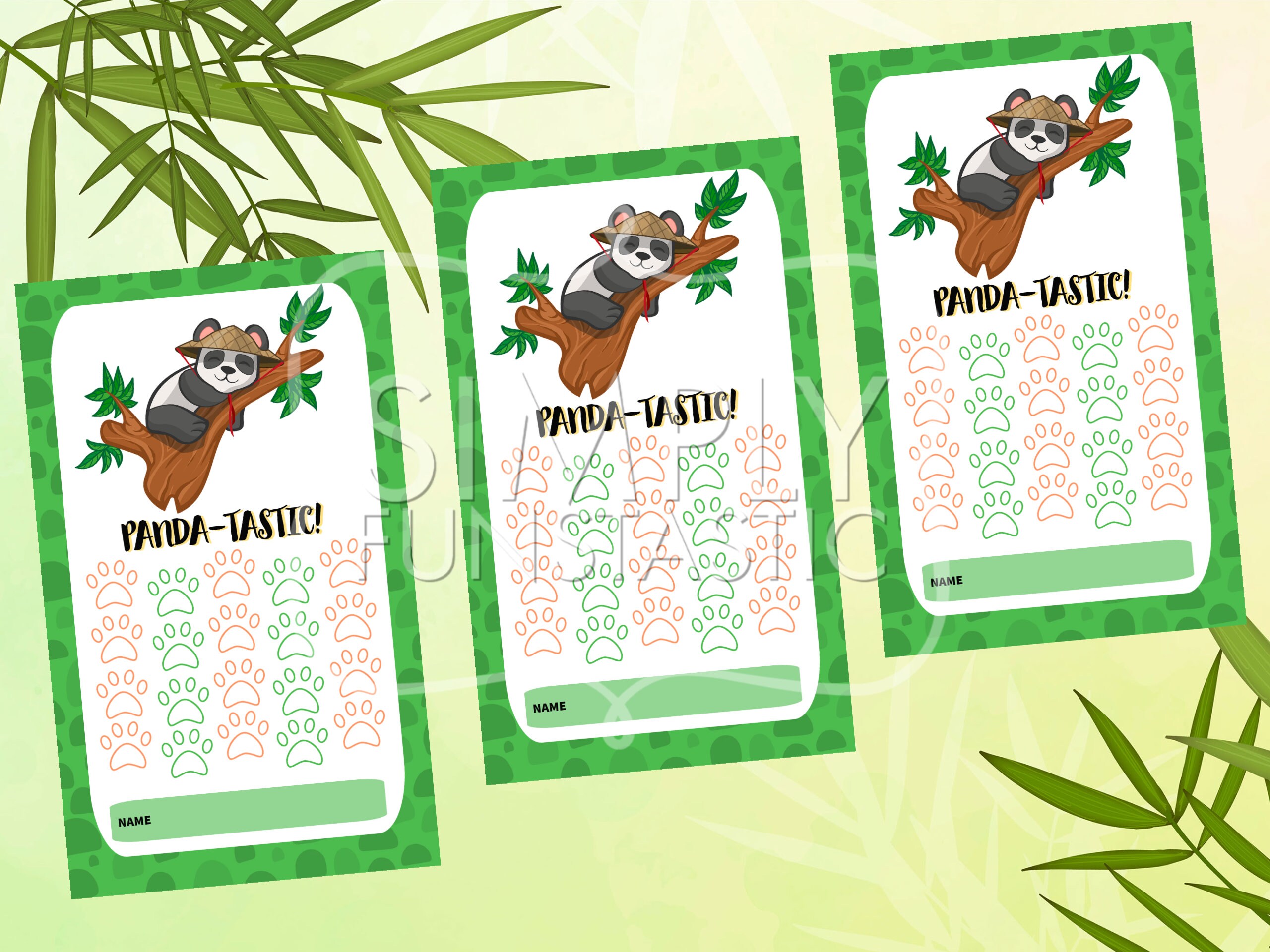 3 Panda Classroom Reward Incentive Charts Children Reward Chart ...