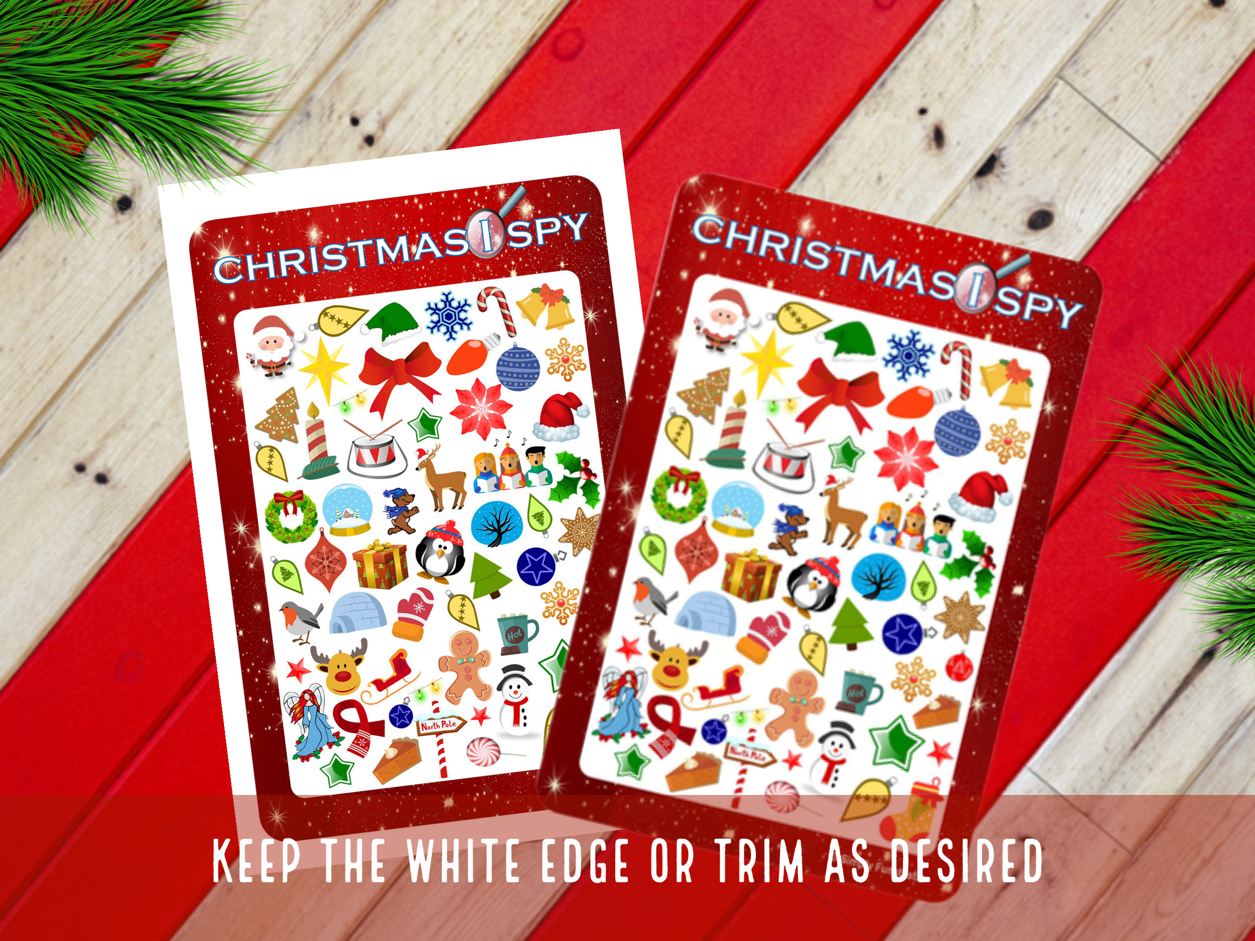 Classroom Christmas I Spy Printable Christmas Ispy Christmas Find It ...