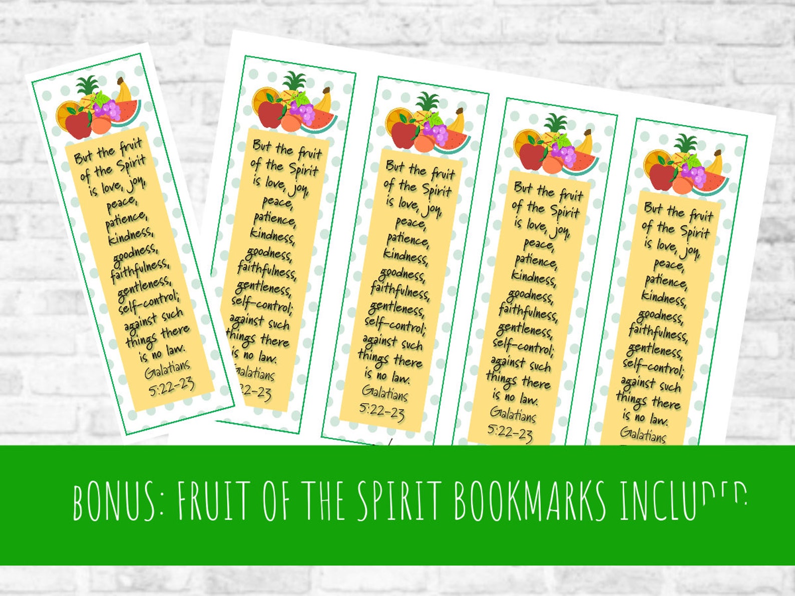 Fruit of the Spirit Hunt: Bible Scavenger Game (printable) - Etsy