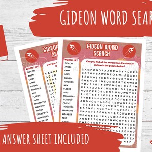 Gideon Bible Activity Pages | Gideon Bible Games | Gideon Bible Puzzles ...