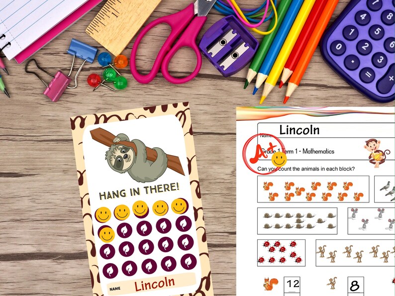 Sloth Reward Charts, Kids Chore & Potty Training Incentive Printable ...