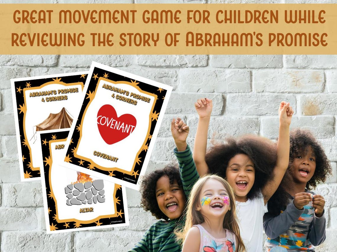 Abraham's Promise 4 Corners Game: Bible Activity (digital Download ...