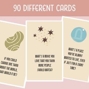 Boho Dinner Party Ice Breaker Cards - 90 Questions for Fun ...