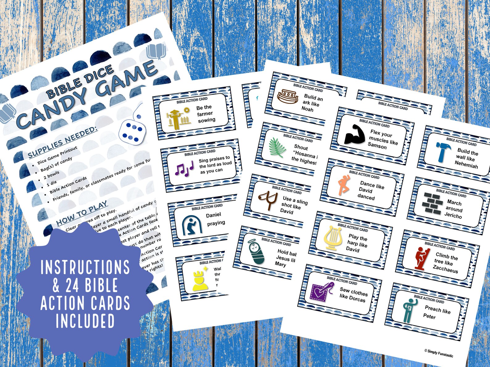 Bible Dice Candy Game Printable | Bible Game | Bible Printable Activity ...