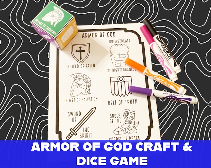 Armor of God Paper Doll Printable, Bible Verse Prints, Homeschool ...