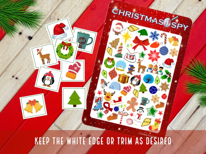 Classroom Christmas I Spy Printable Christmas Ispy Christmas Find It ...