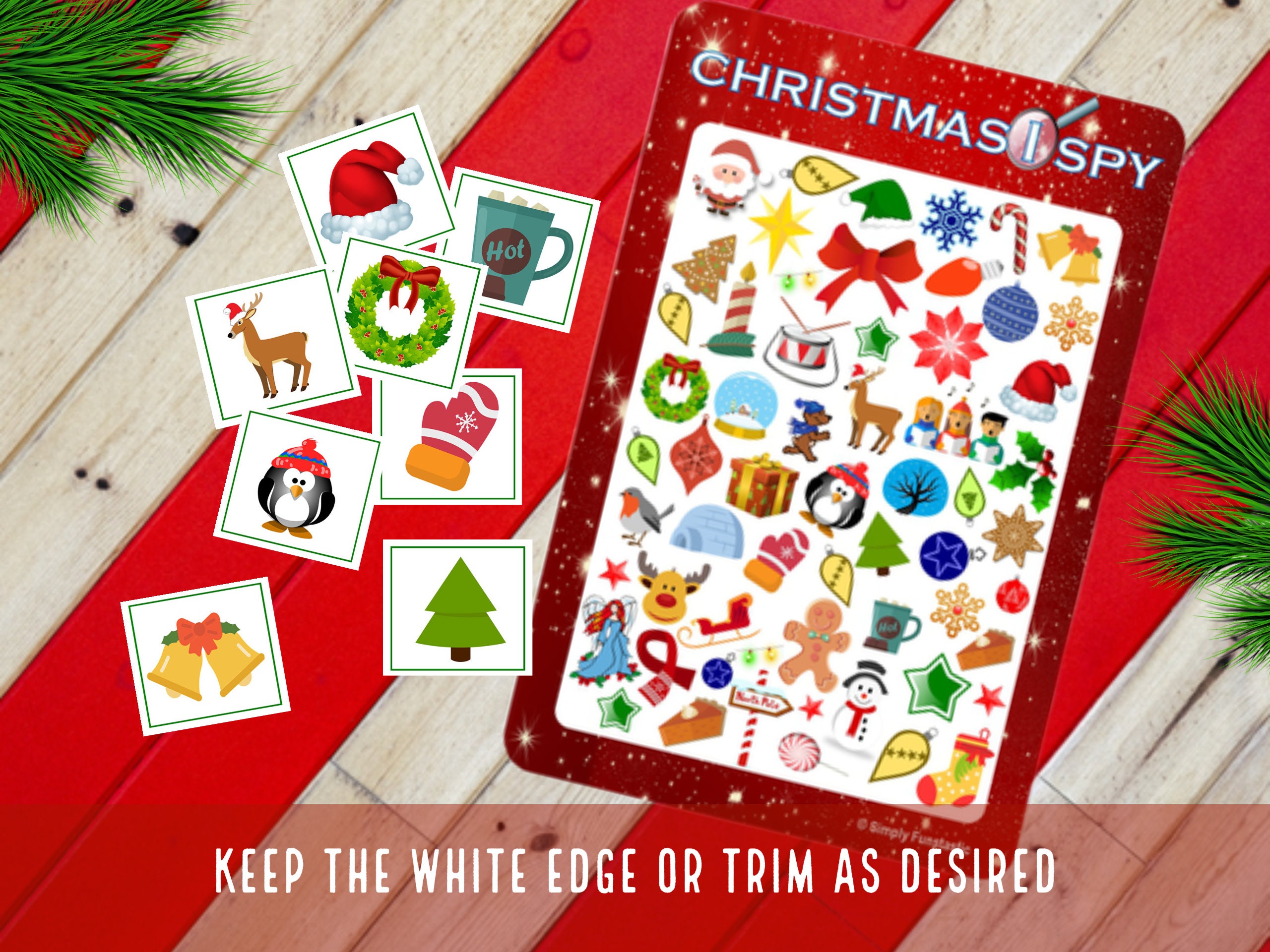 Classroom Christmas I Spy Printable Christmas Ispy Christmas Find It ...