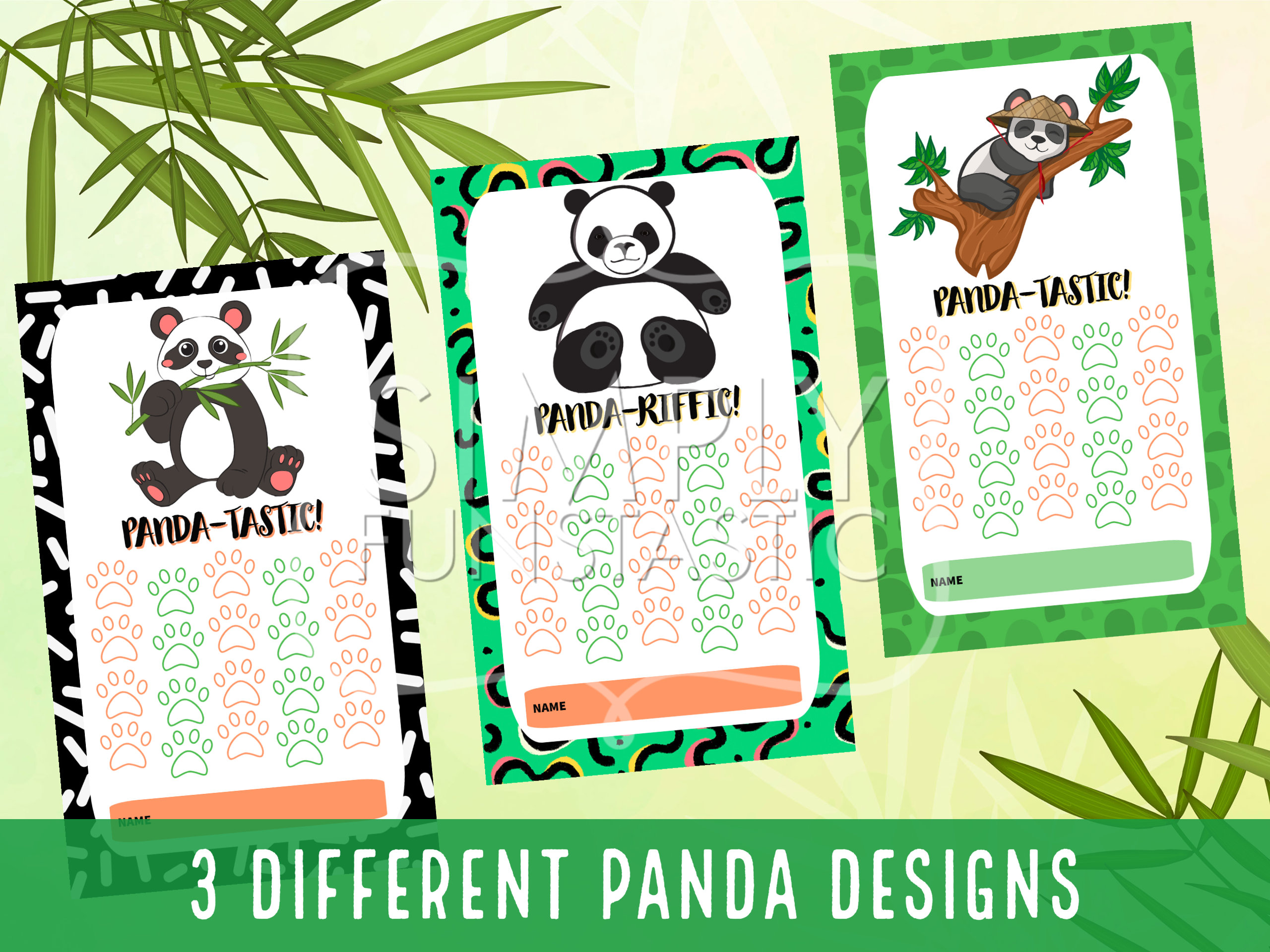 3 Panda Classroom Reward Incentive Charts | Children Reward Chart ...