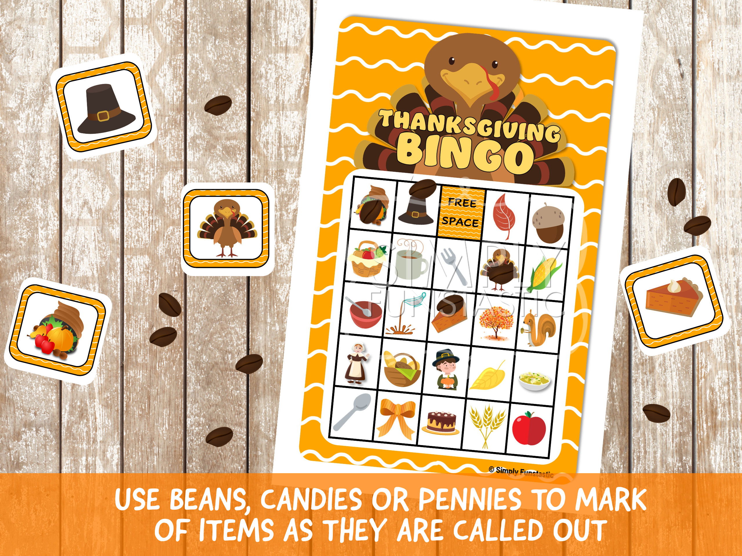 Thanksgiving Bingo Turkey Bingo Thanksgiving Printable Game ...