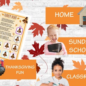 Thanksgiving Turkey Hunt Game for Kids, Printable Children Turkey ...