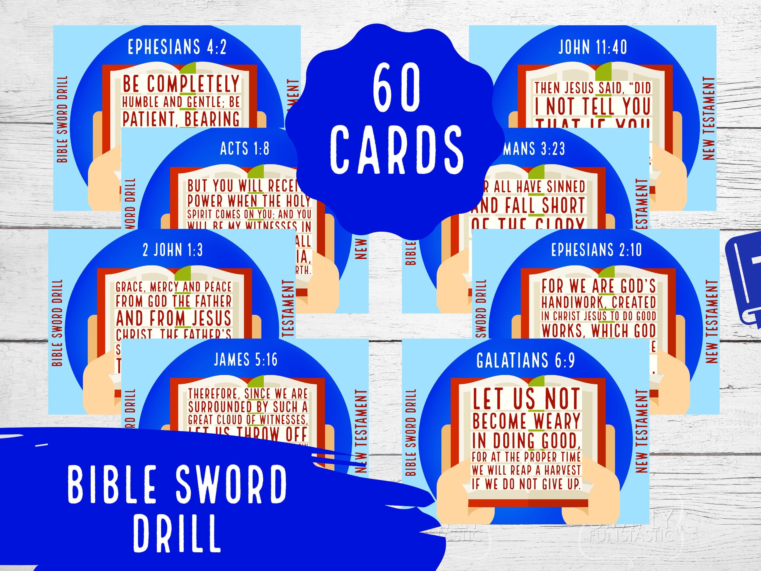 New Testament Bible Sword Drill Game | Bible Game | Find the Verse ...