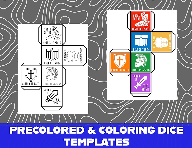 Armor of God Dice Game: Printable Bible Craft (digital Download) - Etsy