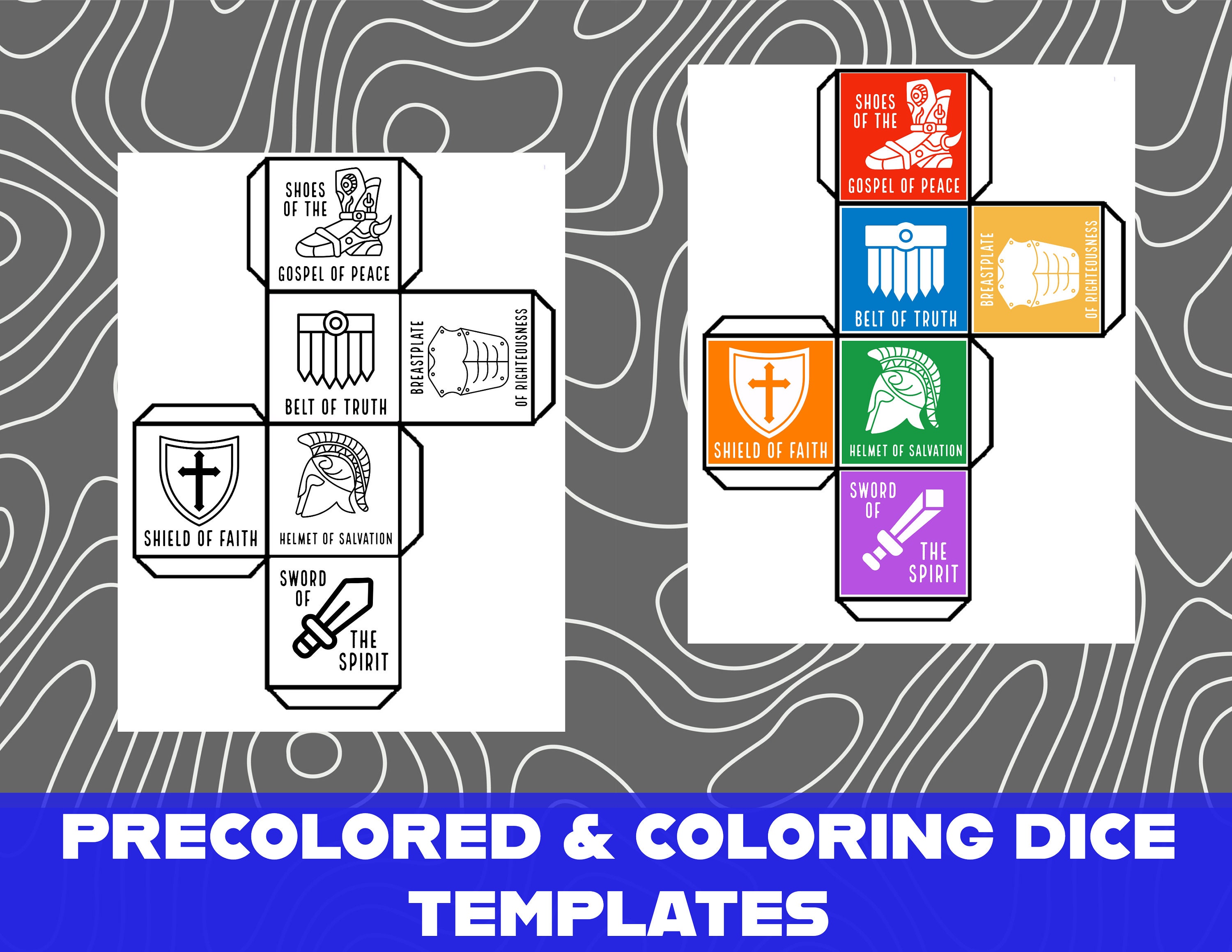 Armor of God Dice Game: Printable Bible Craft (digital Download) - Etsy