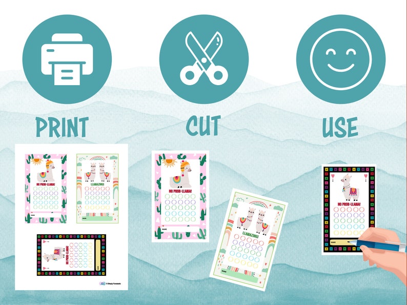 Llama Reward Charts: Kids Chore & Potty Training (digital Download) - Etsy