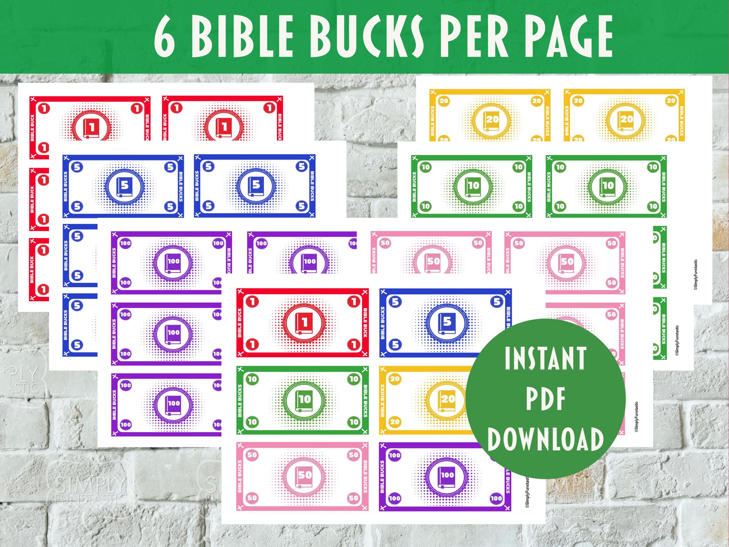 Bible Bucks: Christian Reward System for Kids (printable PDF) - Etsy