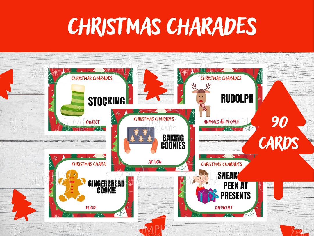 Charades | Christmas Charades Game | Printable Christmas Game ...