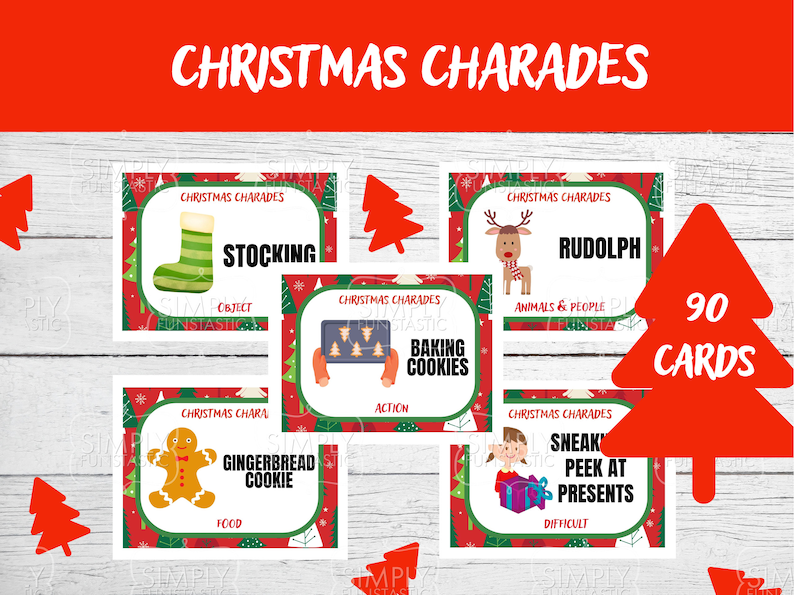 Charades | Christmas Charades Game | Printable Christmas Game ...