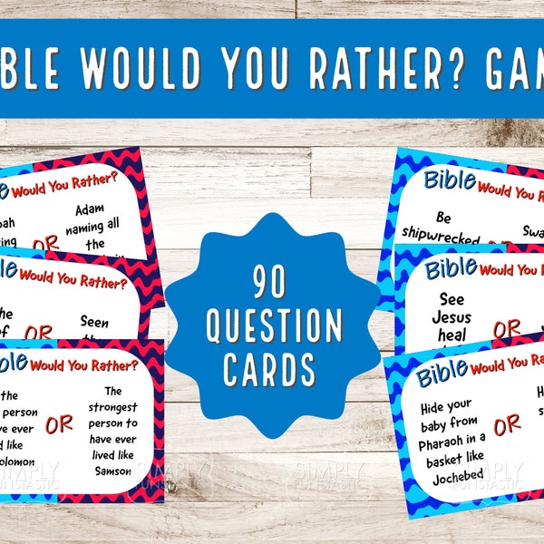 Christian Would You Rather Printables - Etsy