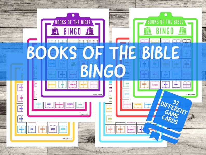 Books of the Bible Bingo Sunday School Game | Bible Lesson | Bible ...