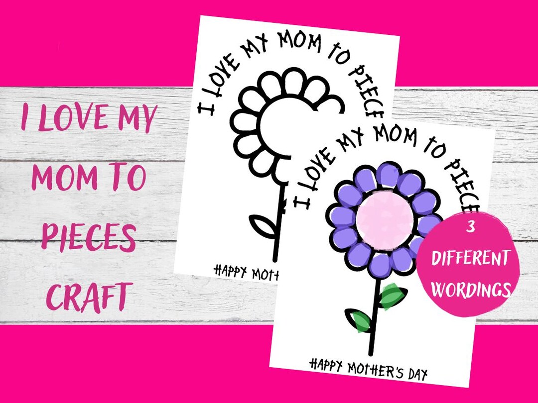 Torn Paper Mother’s Day Craft, Christian Preschool Early Elementary ...