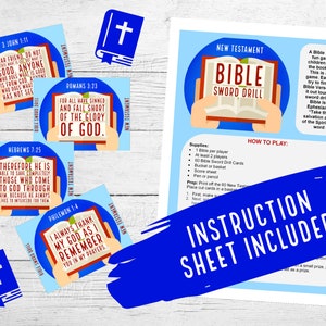 New Testament Bible Sword Drill Game | Bible Game | Find the Verse ...