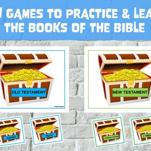 Treasure Chest Books of the Bible Flashcards & Games| Bible Printable ...