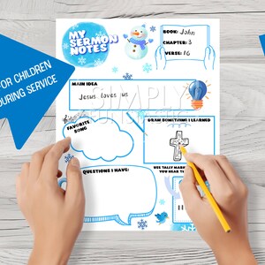 Sermon Notes for Kids Bundle, Children's Sermon Notes, Bible Study ...