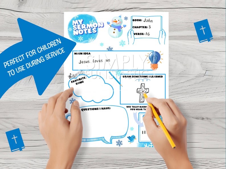Sermon Notes for Kids Bundle, Children's Sermon Notes, Bible Study ...