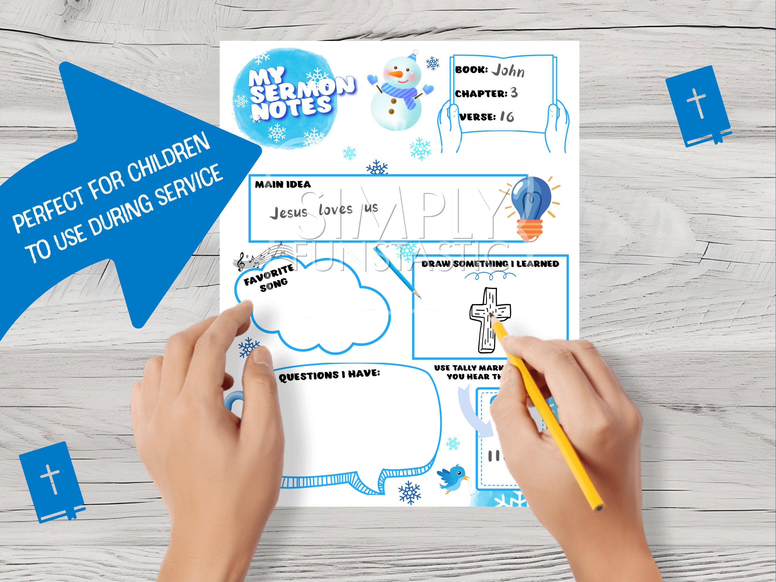 Sermon Notes for Kids Bundle, Children's Sermon Notes, Bible Study ...