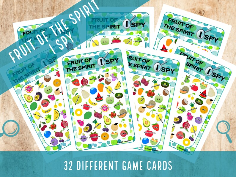 Fruit of the Spirit I Spy | Fast Paced Ispy Game | Seek and Find ...