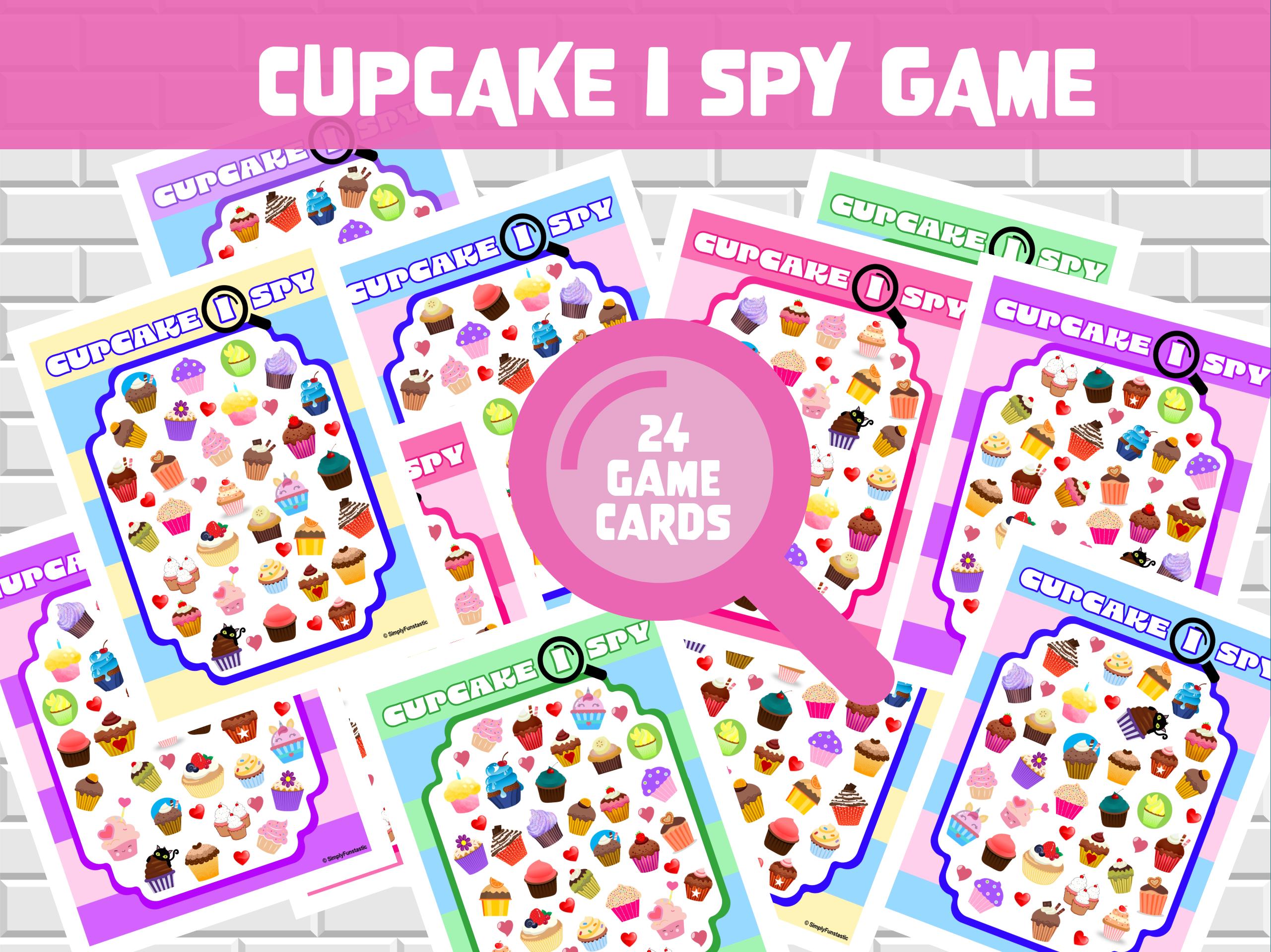 Cupcake I Spy Printable | Cupcake Ispy | Fast Seek and Find | Cupcake ...