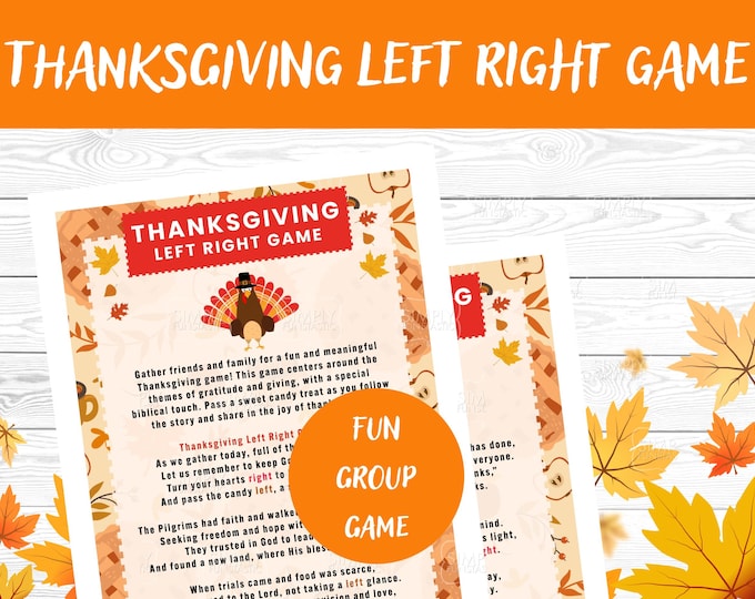 Thanksgiving Bible Game | Thanksgiving Left Right Game | Bible Game ...