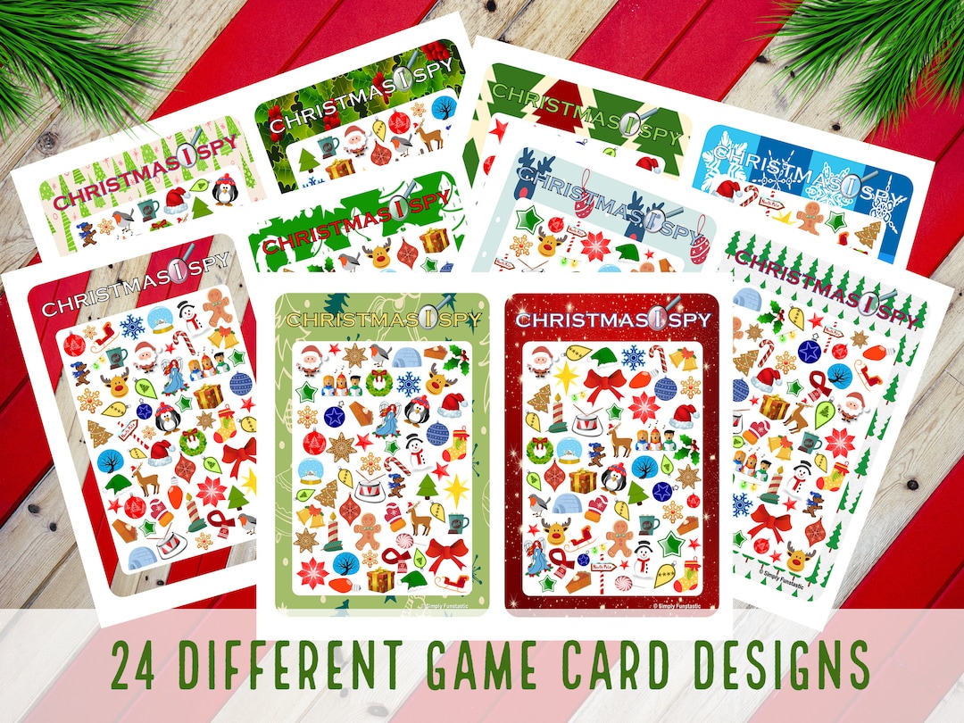 Classroom Christmas I Spy Printable Christmas Ispy Christmas Find It ...