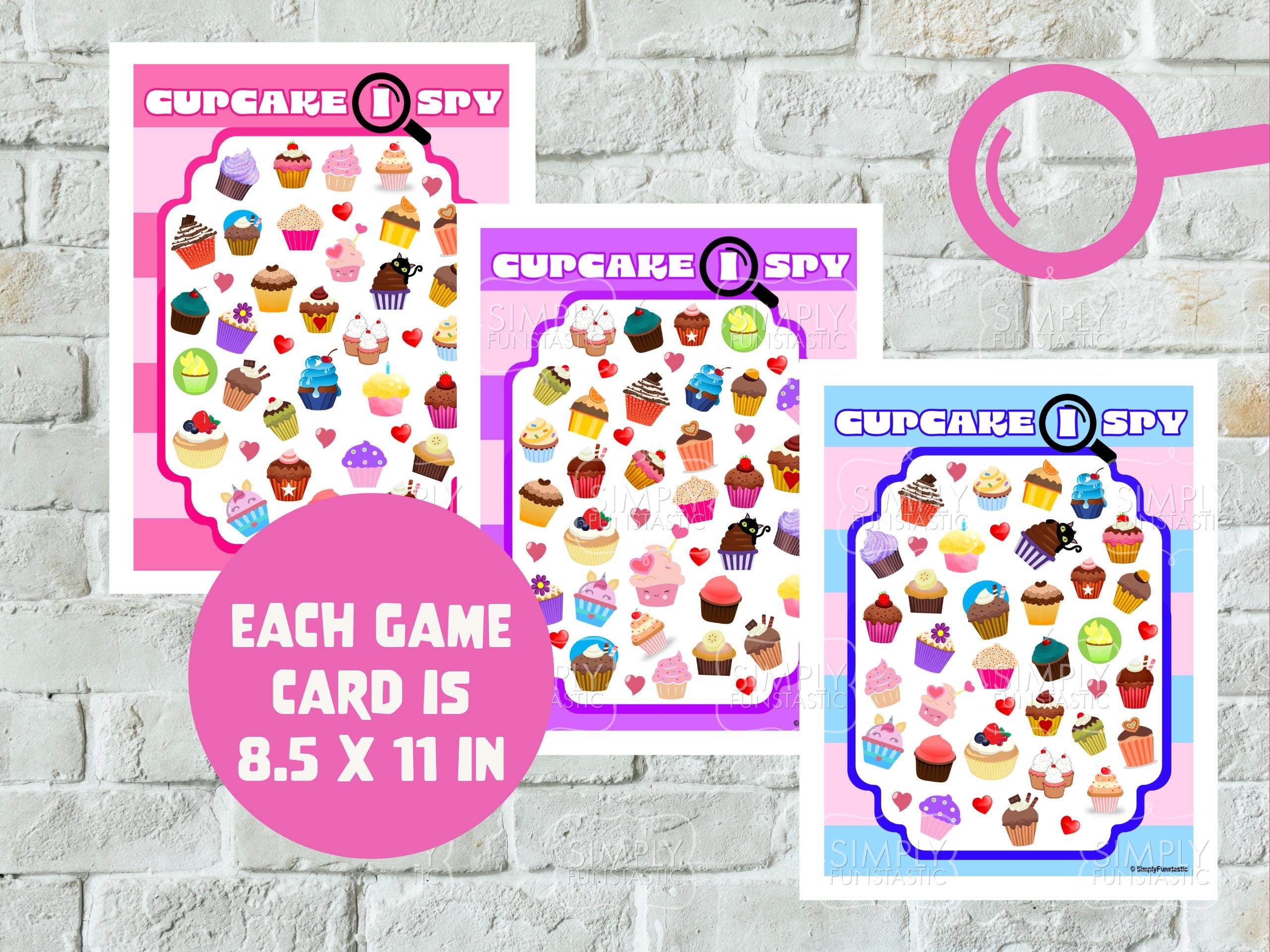 Cupcake I Spy Printable | Cupcake Ispy | Fast Seek and Find | Cupcake ...