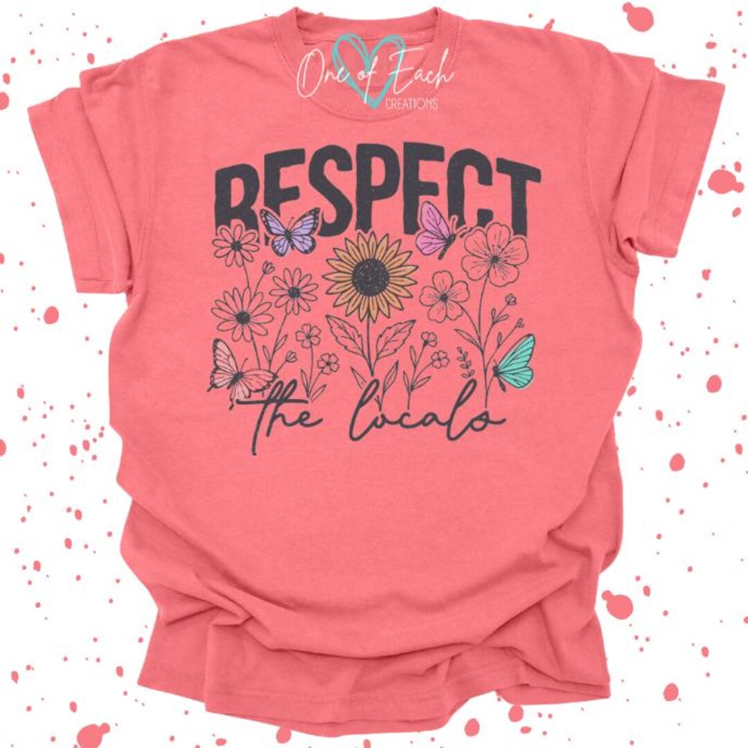 Respect the Locals Boho Floral Butterfly Nature Tee/bodysuit - Etsy