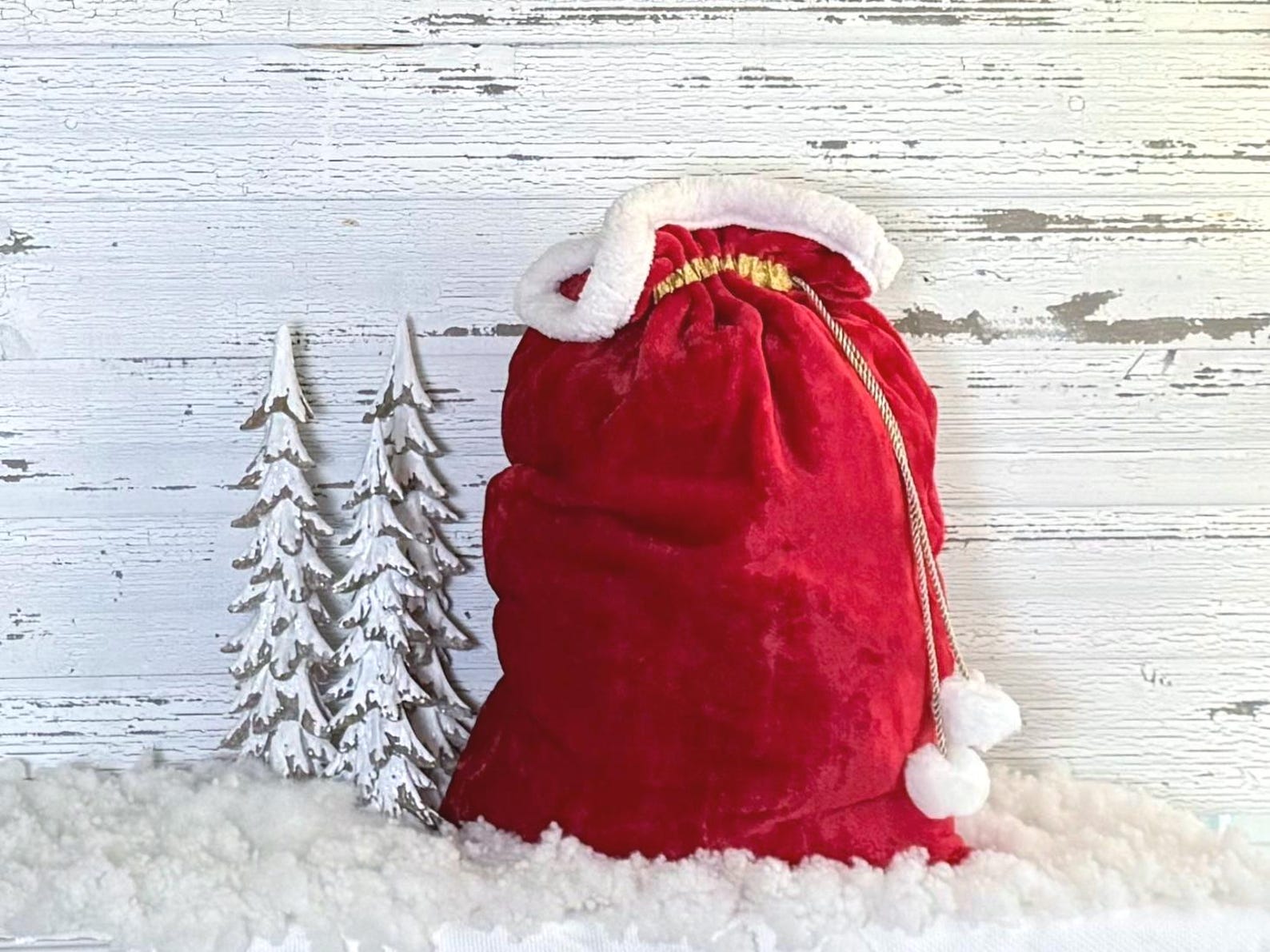Christmas Santa Sack EXTRA LARGE. Custom Christmas Gift Bags! Reusable ...