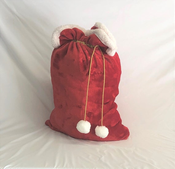 Christmas Santa Sack Extra Large. Custom Christmas Decorations - Etsy