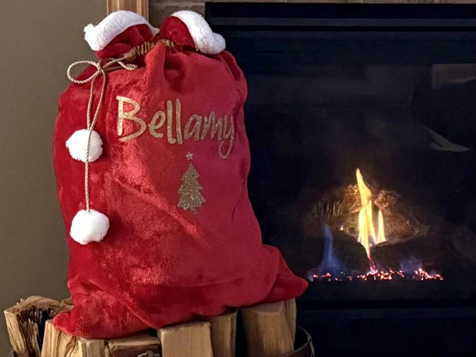 Christmas Santa Sack EXTRA LARGE. Custom Christmas Gift Bags! Reusable ...
