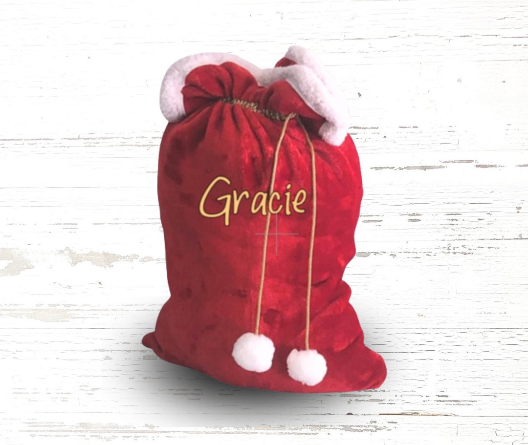 NEW Personalized Santa Sack Extra Large. Christmas Home Decor Reusable ...