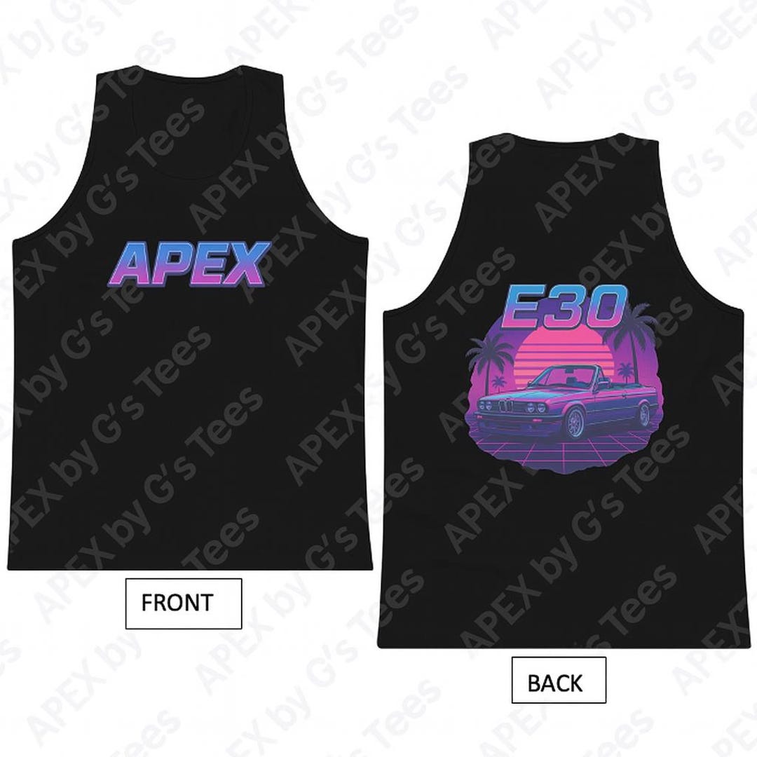 E30 Neon Nights Vaporwave Men’s Premium Tank Top - Gift for Him - Etsy