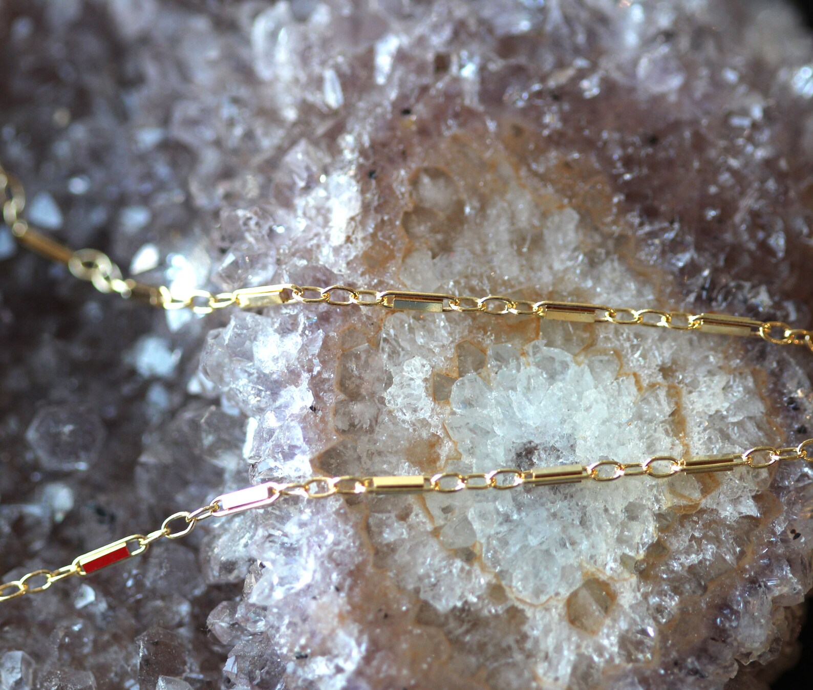 Flat Bar & Link Gold Filled Chain By Foot | Etsy