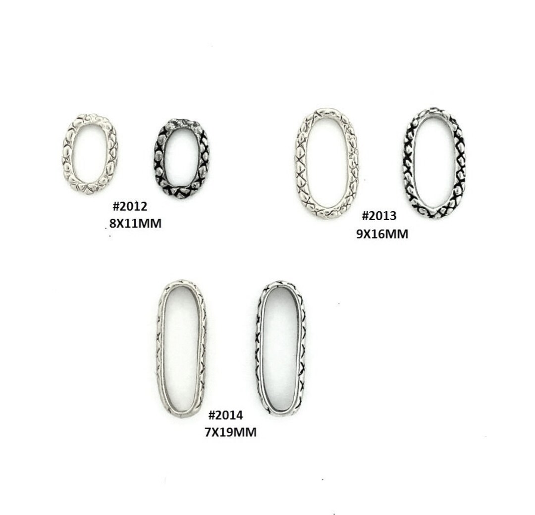 Oval Fancy Close Ring Sterling Silver - Etsy