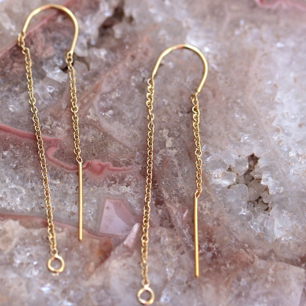 Ear Thread Earrings - Etsy