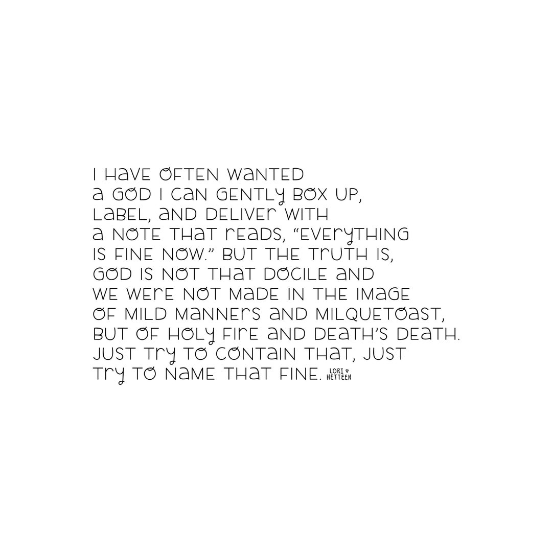 Not Fine // Original Poetry Print // 8x10 Art Print - Etsy